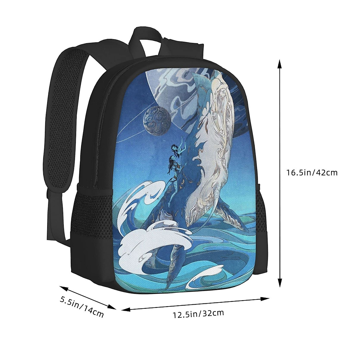KINDZ Movie 2 The Way Of Water Backpack Movie Merch Casual Backpack Large Capacity Double Straps Daypack Movie Lovers Backpack Gift