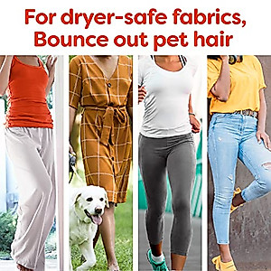 bounce Bounce Pet Hair & Lint Guard Mega Dryer Sheets with 3X Pet Hair Fighters, Fresh Scent, 60Count