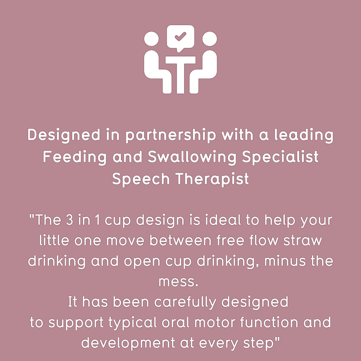 TUM TUM 3 way Baby Trainer Cup, Designed with Feeding Specialist, 180ml (Pink)