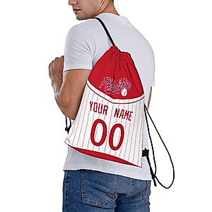 INAOO Drawstring Bags Philadelphia Personalized Backpack Gifts for Men Women