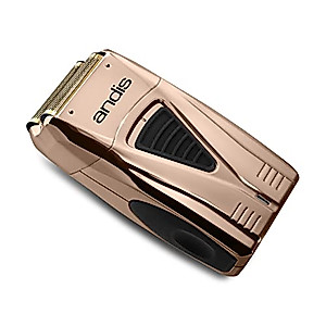 Andis 17220 Pro Foil Lithium Plus Titanium Foil Shaver, Cord/Cordless - Professional Turbocharged Foil Cordless Men’s Shaver with USB Charger - Copper