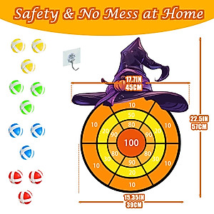 Halloween Party Games Halloween Dart Board for Kids Halloween Dartboard Game Decorations Favors Indoor Outdoor