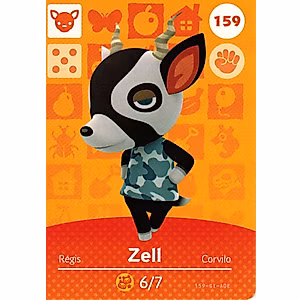 Nintendo Animal Crossing Happy Home Designer Amiibo Card Zell 159/200 USA Version
