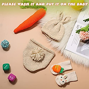 Easter Newborn Photography Prop Baby Boy Girl Photo Newborn Bunny Outfits Rabbit Hat Photoshoot Costume 0-6 Months(Rabbit)