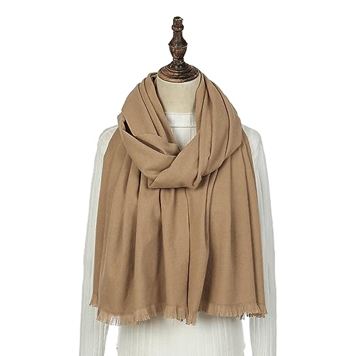 SWAT PANY Pashmina shawls and wraps for Evening Dresses Camel Scarf for Women Winter Shawl Wraps for Women Weedings