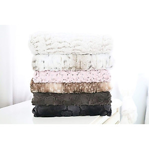 Zalamoon Strollets Plush Baby Toddler Soft Blanket with Satin Trim Corner for Soothing (Fawn)