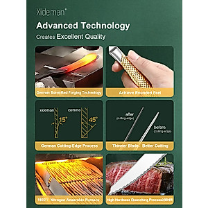 Xideman 16 Piece Hammered Silver Gold Silverware Set, Modern Golden 18/10 Stainless Steel Flatware Set, Kitchen Utensil Set Service for 4, Tableware Set, Cutlery Set, Knives Forks Spoons Set