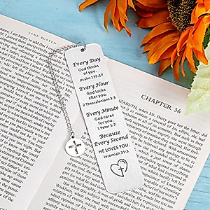 Christian Gifts for Women Bookmarks Inspirational Bible Verse Religious Gifts for Friends Sister Her Daughter Encouragement Easter Gifts for Women Men Christmas Birthday Valentines Day Gift