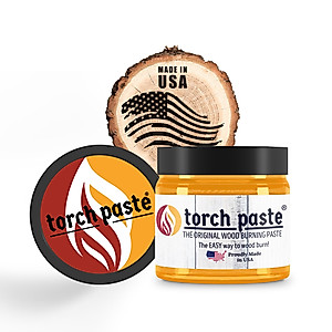Torch Paste - The Original Wood Burning Paste Since 2020 | Lab Tested & ASTM D-4236 Certified | Non Toxic | Use on Wood, Card Stock, Canvas, Denim & More | Easy Application