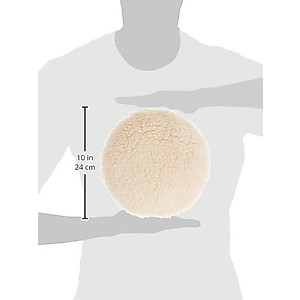 WEN 10A345 Synthetic Wool Polishing Bonnets For 10-Inch Polishers, Two Pack