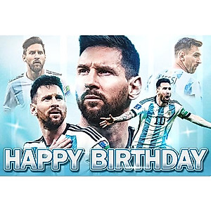 Soccer Birthday Party Decorations Football Banner Soccer Theme Birthday Party Decorations for Boys Indoor Outdoor Soccer Birthday Party Supplies, 59.1 x 39.4 inches