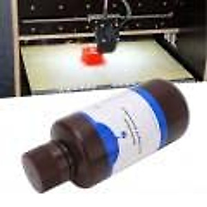 3D Printer Resin, LCD DLP Photopolymer Resin UV Curing High Hardness Toughness for LCD 3D Printing 500g (White)