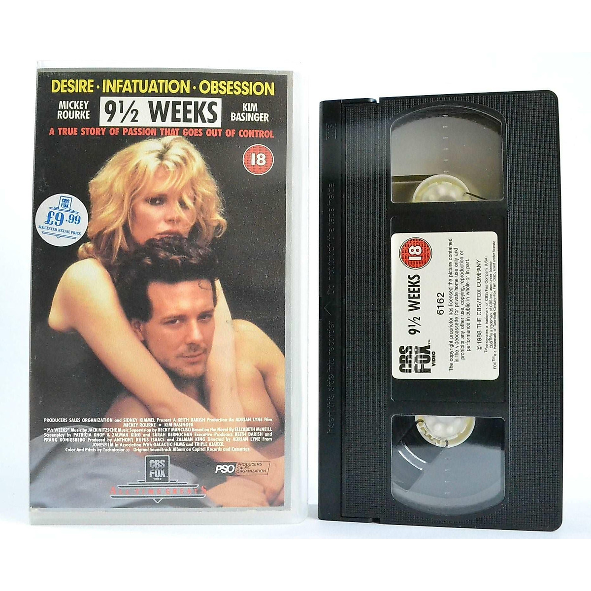 Nine 1/2 Weeks [VHS]