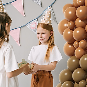 180PCS Cow Balloons Garland Kit – Balloons Garland Arch Kit with Neutral Brown Blush Latex Cow Balloons Assorted Sized Brown Balloons Garland Arch Kit Cow Print Party Supplies for Birthday Party Arch
