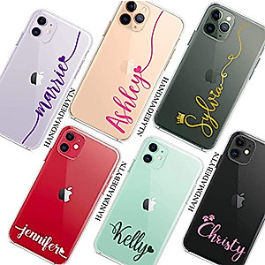 Name Clear Samsung galaxy S22+ S21 Plus S21 Ultra S23 ultra iPhone 15 Pro max iPhone 14 Plus 13 pro iphone 12 11 mini | Gifts for her Mother Women Daughter Friends