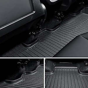 MIRAIDON Floor Mats for Tesla Model Y 2024-2020 with Cargo Liner, Deep Dish All Weather Floor Mats with TPE Cargo Trunk Accessories, Custom Floor Mats for Tesla Model Y (Set of 6, No Fit 7-Seat)