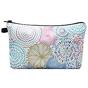 SELLYFELLY Women Cosmetic Bag Travel Makeup Pouch Waterproof Makeup Bag for Purse Portable Toiletry Bag Accessories Organizer