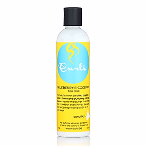 Curls Blueberry Bliss Blueberry & Coconut Hair Milk - 8 fl oz, Leave In Conditioner and Styler, Moisturizing & Nourishing, for Curly, Natural, and Coily Hair