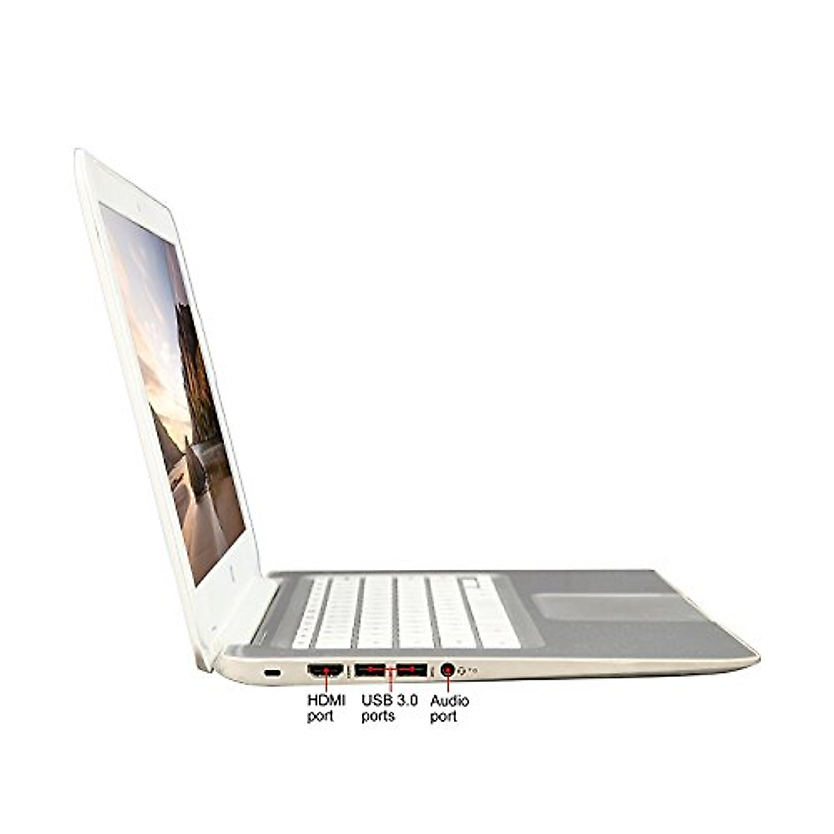 HP Newest 14-inch Chromebook HD SVA (1366 x 768) Display, Intel Dual Core Celeron N2840 2.16GHz, 4GB DD3L RAM, 16GB eMMc Hard Drive, Bluetooth, HDMI, Stereo Speakers, HD Webcam, Google Chrome OS