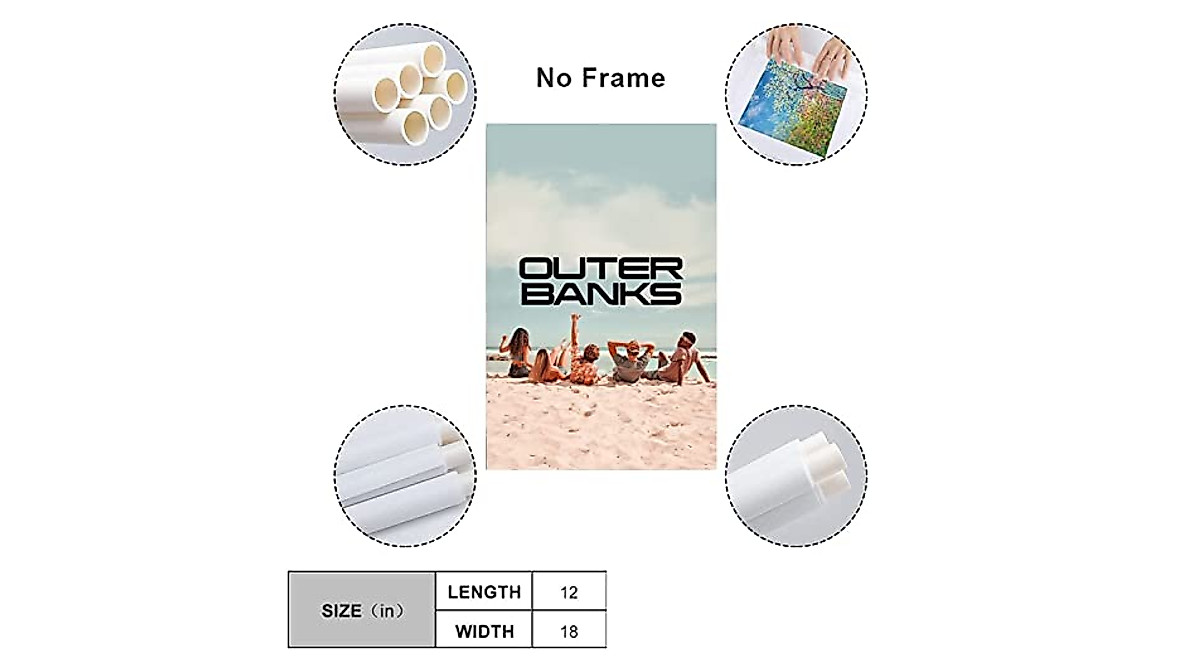 Outer Banks Canvas Poster - Unframed Wall Art Decor | OBX