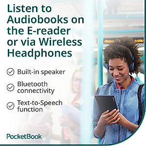PocketBook InkPad Color 3 E-Book Reader | Enhanced 7.8'' Color E-Paper E-Ink Screen | Eye-Friendly E-Reader for Comics | SMARTlight | Audiobooks & Text-to-Speech | Bluetooth® & Built-in Speaker