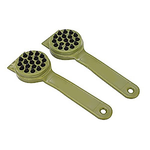 Pinsofy Scraping Fishing Scale Brush, Durable Comfortable Fast Remove Fish Knife Cleaning Scraper Safe Firm Strong with Cover for Outdoor