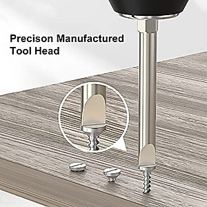 6 Pcs Slotted Screwdriver Bit Set Magnetic Flat Head Bits 2.0-6.0mm 1/4 Inch Hex Shank 2 Inch Long