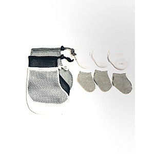 Generic Laundry Bags for Newborn Babies 3 pack, NB-10012, Laundry Bag - 3 Pack - White, Gray and Black, 1.5