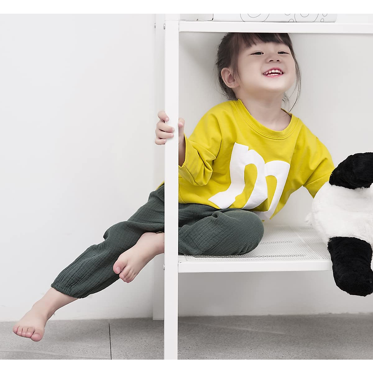 BULINGNA Cute Toddler Kids Baby Boy Girl Casual Eelastic Harem Long Pants Bloomers (Green, 3-4 Years)