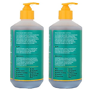Alaffia Everyday Shea Body Wash, Naturally Helps Moisturize and Cleanse Without Stripping Natural Oils with Fair Trade Shea Butter, Neem, and Coconut Oil, Vanilla Mint, 2 Pack - 16 Fl Oz Ea