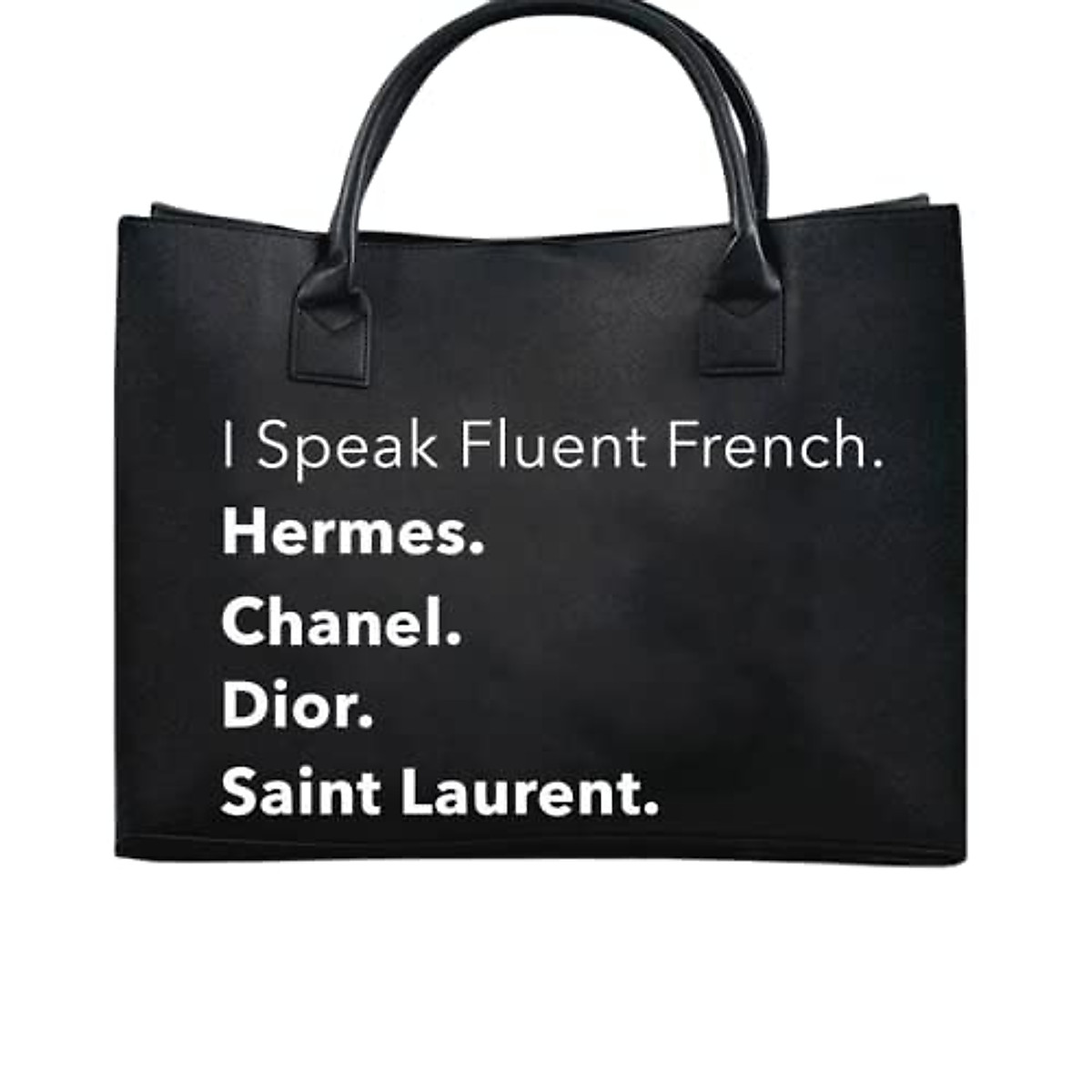 LA | TC Modern Vegan Tote - Fluent French (Black)