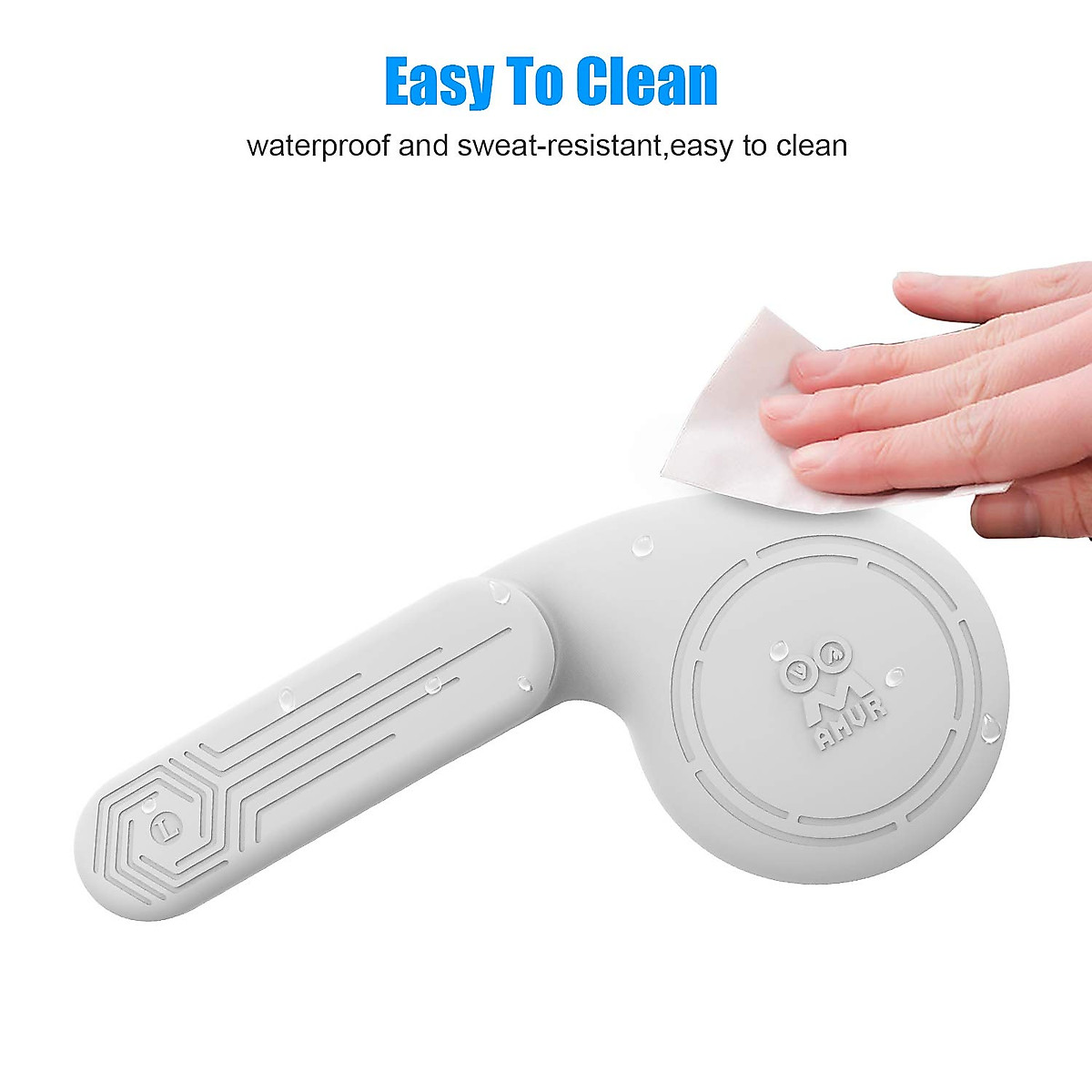 AMVR Silicone Ear Muffs for Meta Quest 2 VR Headset to Enhanced Headset Sound, for Quest 2 Accessories Headphone Extension Cover (Gray, 1 Pair)