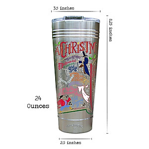 Catstudio Christmas Carol Thermal Tumbler | Triple Wall Insulation With Non Slip Bottom | Great Holiday and Christmas Travel Cup for Water, Coffee, Tea, or Smoothies