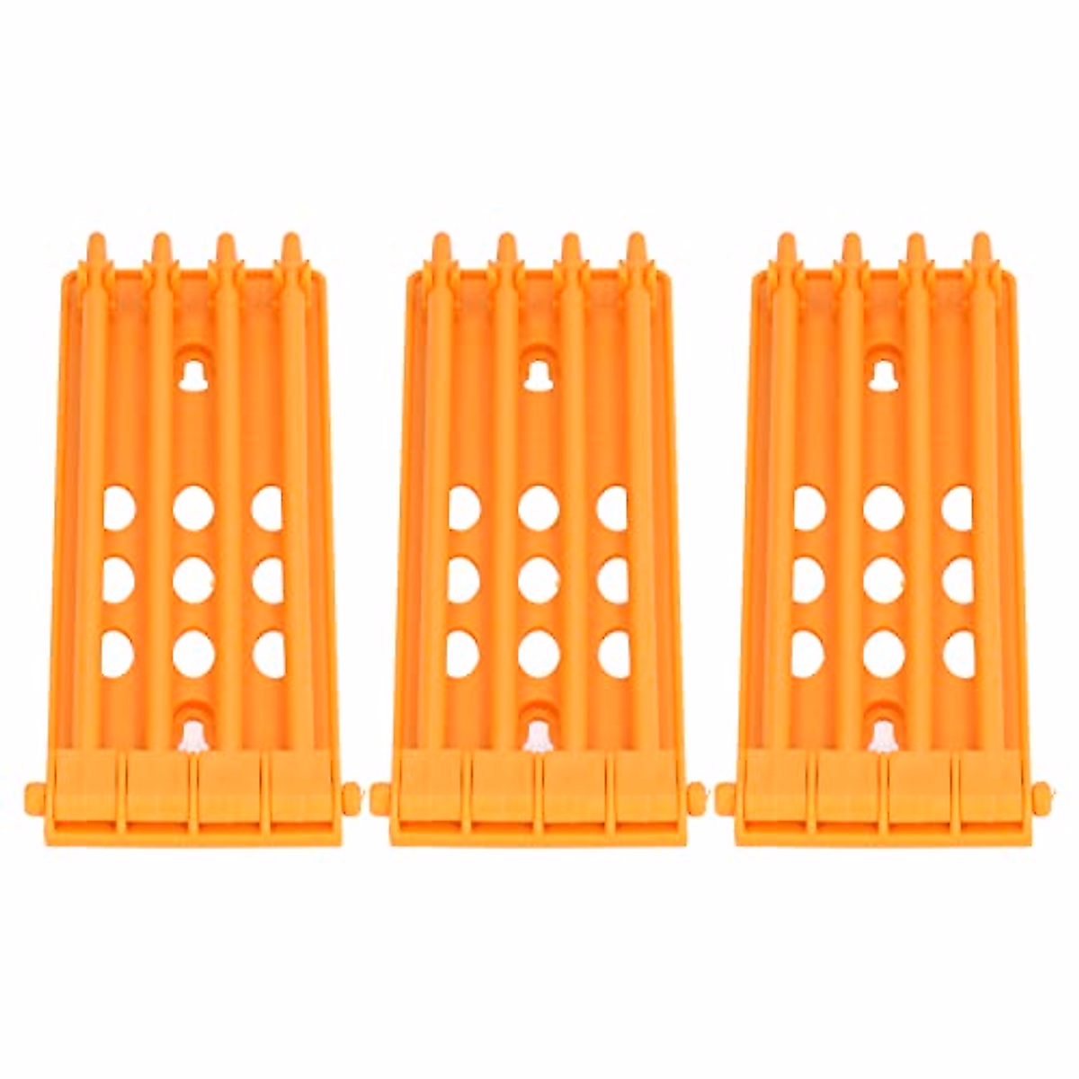 Pigeons Bands Rack Frame, Pigeons Leg Rings Holder 3Pcs Save Space 4 Column for Pigeons Farm Yellow