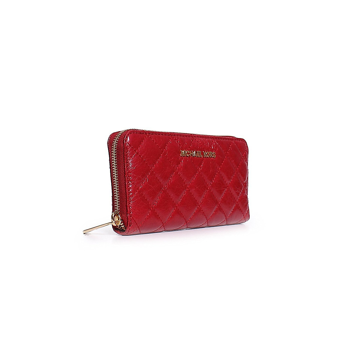 Michael Kors Susannah Zip Continental Dark RED Wallet