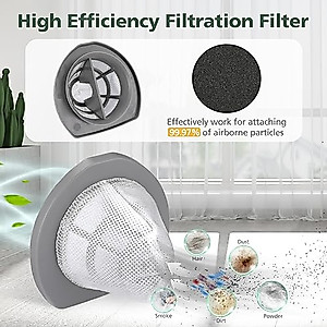 8 PACK 2033 Replacement Filter Compatible with Bissell Featherweight Stick Lightweight Bagless Vacuum Cleaner 20331, 20333, 20336, 20339, 2033M,8 Mesh Filter 8 Foam Filters, Replace Part # 1611508