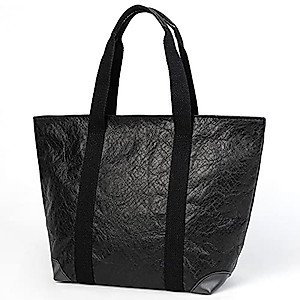 Reusable Lunch Bag Women, Insulated Lunch Tote Bag, Small Lunch Bag, Adult Lunch Bag, Lightweight and Water-Resistant Lunch Bag for Women, Black