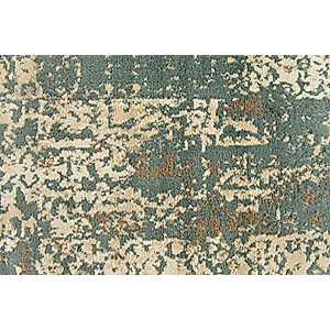 Unique Loom Tuareg Collection Vintage Distressed Traditional Area Rug, 2 ft x 6 ft, Green/Beige