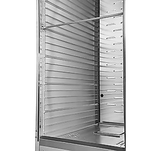 KoolMore 33 in. Commercial Insulated Heated Holding/Proofing Cabinet with Glass Door and 36-Pan Capacity in Silver, UL and NSF Listed (KM-CHP36-SIGL)