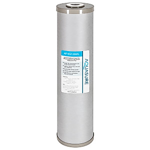Aquasure Fortitude V2 Series | Sediment/Carbon/Zinc Bacteria Inhibiting Triple Purpose Replacement Filter - Large