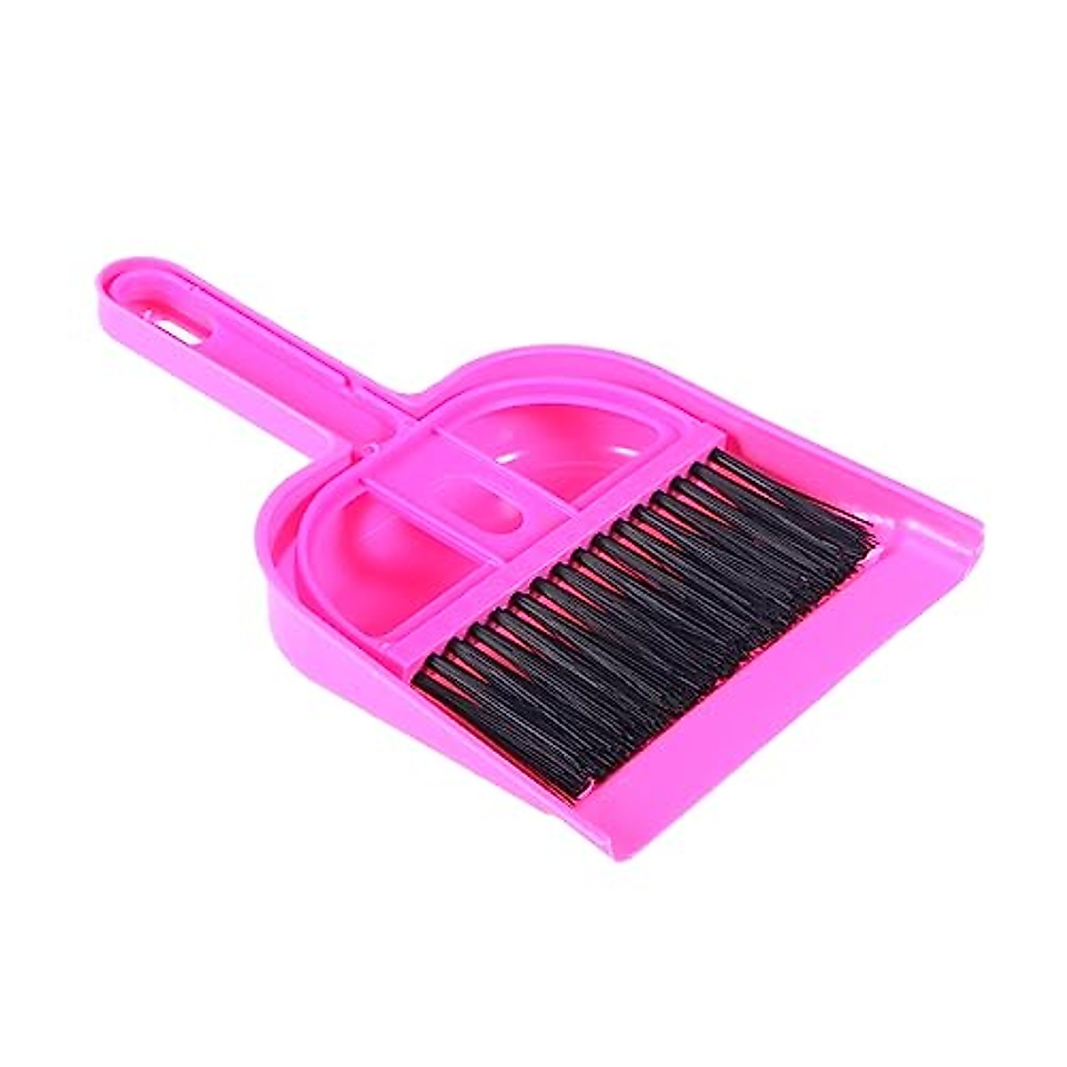 COLLBATH Household Supplies Portable Cleaning Brush and Dustpan Miniature Dustpan and Brush Dust Pan Mini Sweeping Brush Broom and Dustpan Mini Brush Mini Broom Car Broom Sofa Brooms Rosy