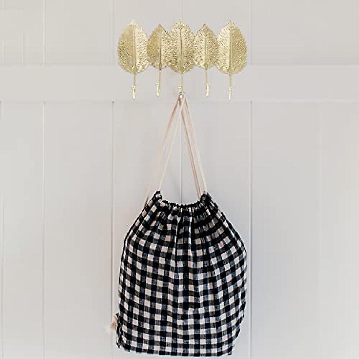 Alipis Leaves Iron Hooks Wall Hanging Hook Decorative Wall Hooks Key Holder Gold Single Prong Coat Hanger for Clothes Hat Jacket Towel