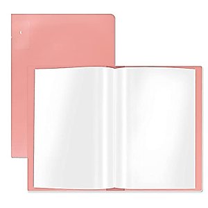 Diamond Painting Storage Presentation Book 40 Clear Pockets Sleeves Protectors Art Portfolio Clear Book for 30 x 40 cm Diamond Painting (Can Accommodate 16.5 X 12.1inch) - Pink