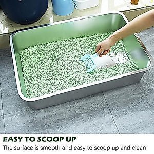 hannger Stainless Steel Cat Litter Box, 4 Pack Extra Large High Sided Cat Litter Box, Metal Litter Box for Cats and Rabbit, Odor Control Litter Pan, Easy to Clean, 23.4" L x 15.7" W, 5.9" Deep