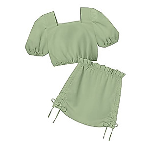 Queenstyle Girl Clothes Size 8 Little Girls Clothes Kids Girls Outfits Size 7 Girls Clothing Girls Clothes Girls Skirt Set