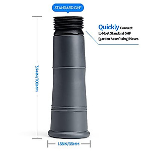 Hose Adapter, WarmSpray RV Dump Hose Attachment for Faucet, Garden/Sink/Bath Faucet Water Hose Bib