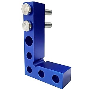 Lkonwee Center Finder Tool，90 Degree Line Gauge Center Positioning Square，Aluminum Alloy Woodworking Center Scribe Square Center Scribe，Small Square and Marking Center Finder
