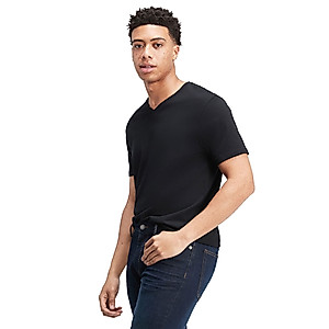 GAP Mens Everyday Short Sleeve V-Neck T-Shirt T Shirt, Light Heather Grey B08, Large US