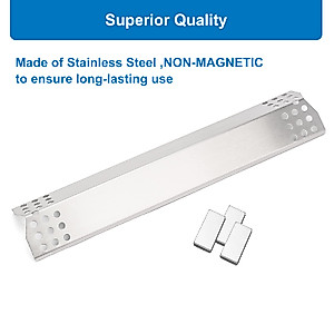 Uniflasy Grill Parts for Monument 24367,35633,17842, 24633,41847NG, 77352, 77352MB 4-Burner Gas Grill,Stainless Steel Burner Tube, Heat Plate Shield Tent, Igniter Electrode Replacement Parts