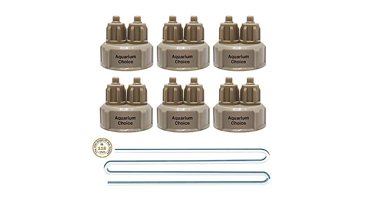 Aquarium Choice CO2 Reactor Bottle Caps for Fish Tanks - DIY Setup
